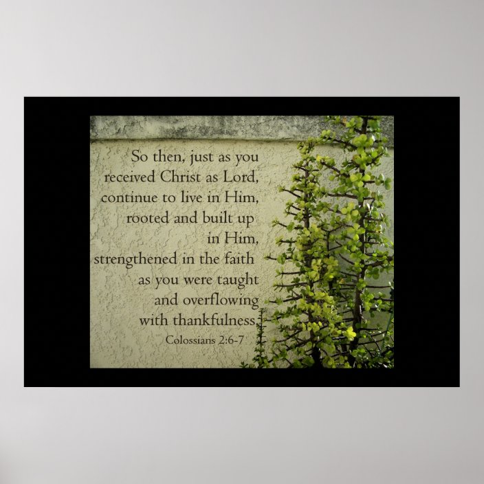 Rooted in Faith Poster | Zazzle.com