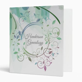 Roots And Wings Family Tree Genealogy 3 Ring Binder | Zazzle