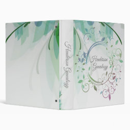 Roots And Wings Family Tree Genealogy 3 Ring Binder | Zazzle