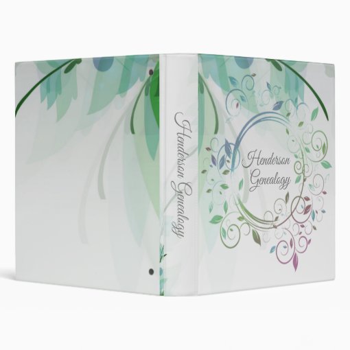 Roots And Wings Family Tree Genealogy 3 Ring Binder | Zazzle