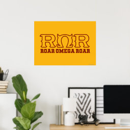 ROR - ROAR OMEGA ROAR - Logo Poster | Zazzle