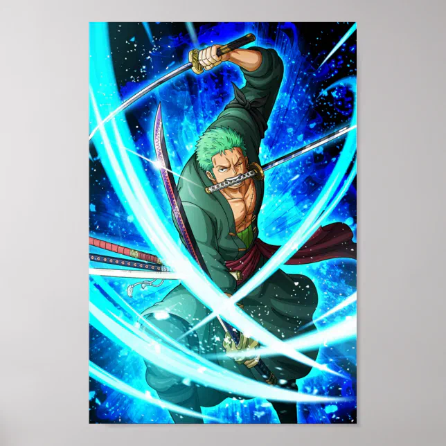 Roronoa Zoro one piece Poster | Zazzle