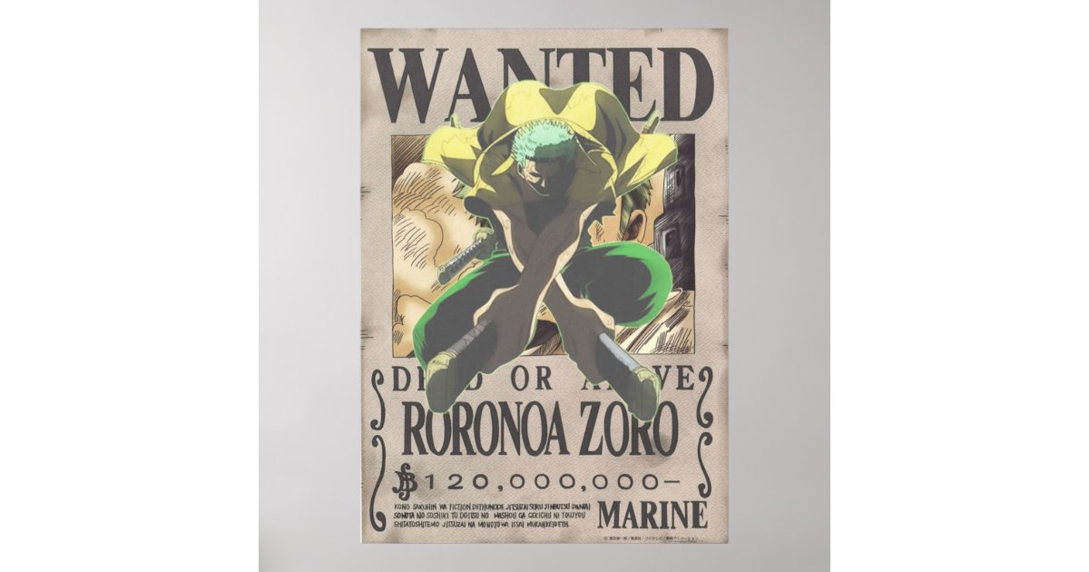 Roronoa Zoro Poster | Zazzle