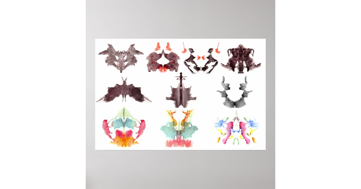 Rorschach Ink Blots Poster | Zazzle