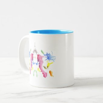 Rorschach Inkblot Number 10 Two-Tone Coffee Mug | Zazzle