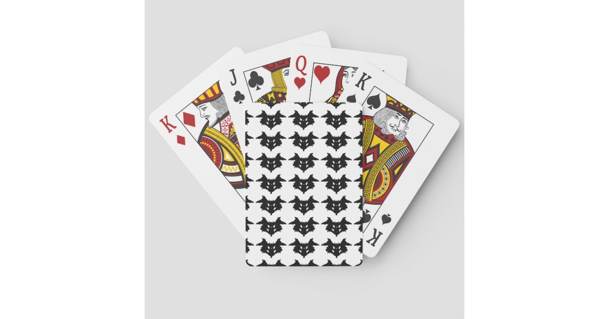 Rorschach Inkblot Poker Cards | Zazzle