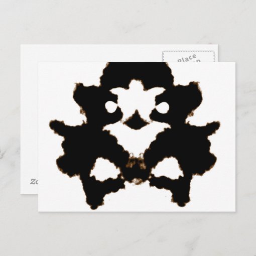 Rorschach Test of an Ink Blot Card | Zazzle