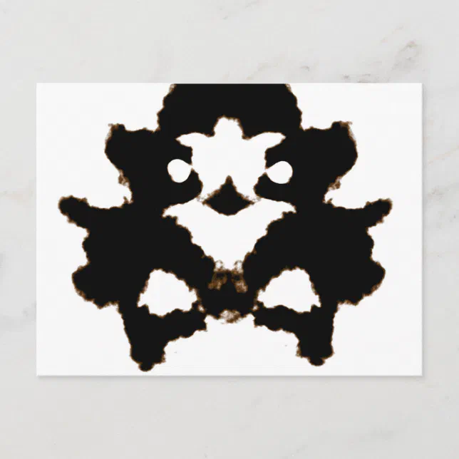 Rorschach Test of an Ink Blot Card | Zazzle