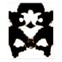 Rorschach Test of an Ink Blot Card Poster | Zazzle