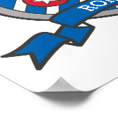 Rory boys name meaning heraldry shield poster | Zazzle