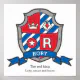 Rory boys name meaning heraldry shield poster | Zazzle