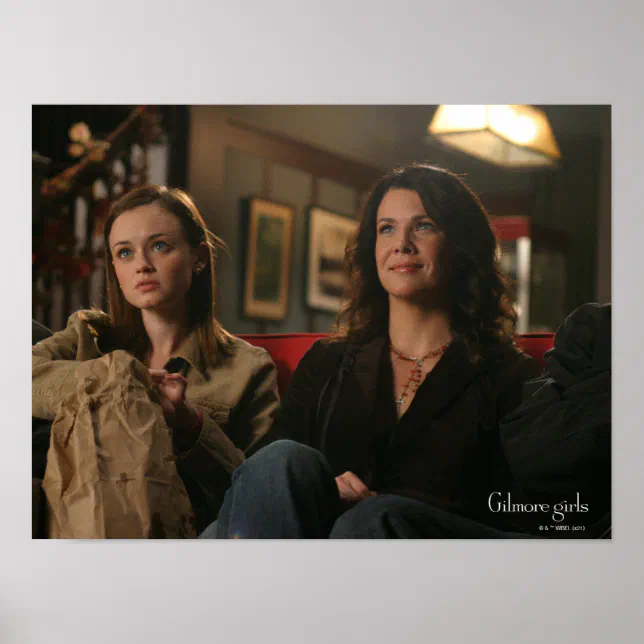 Rory & Lorelai Watch a Movie Poster | Zazzle