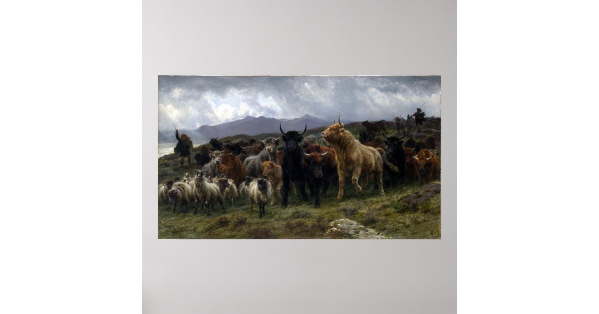 Rosa Bonheur Highland Raid Poster | Zazzle