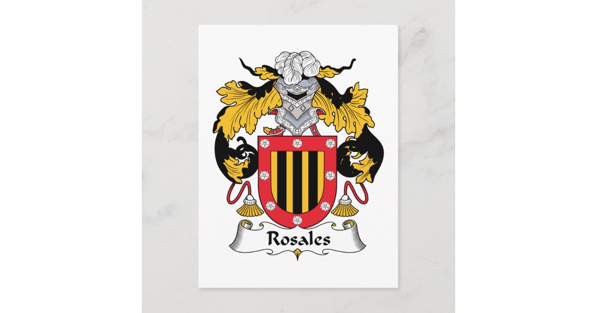 Rosales Family Crest Postcard | Zazzle