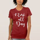 Rosé all Day Rose Gold Glitter T-shirt | Zazzle.com