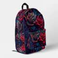 Rose Art Printed Backpack | Zazzle