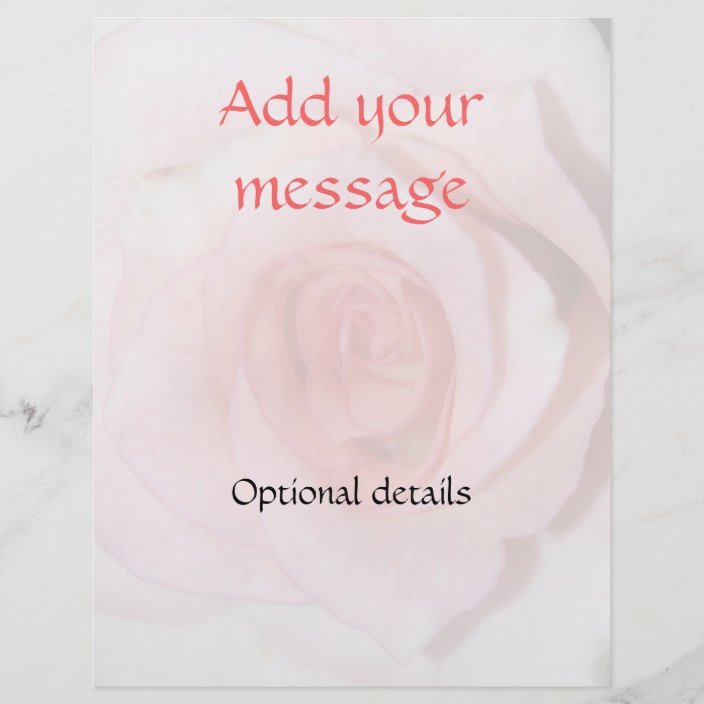 Rose Background Flyer | Zazzle.com