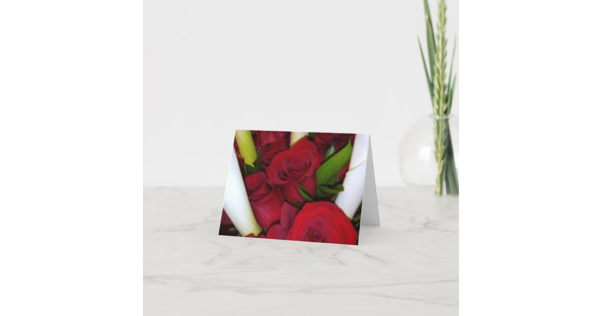 Rose Bouquet Card | Zazzle