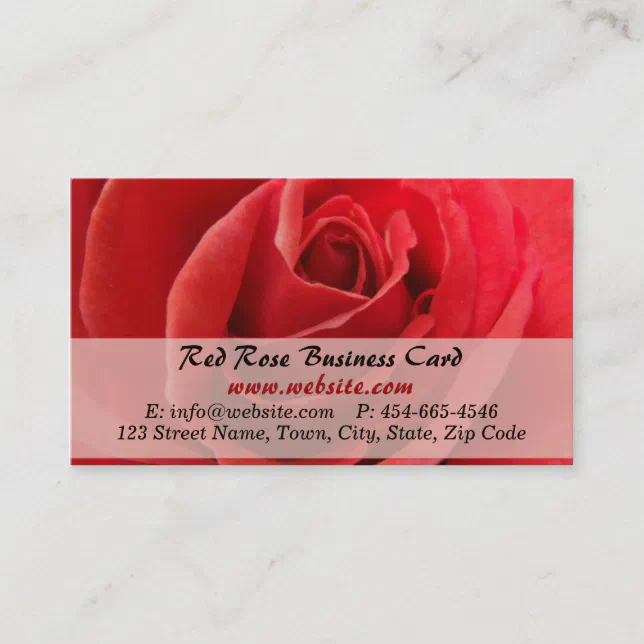Rose Business Cards | Zazzle