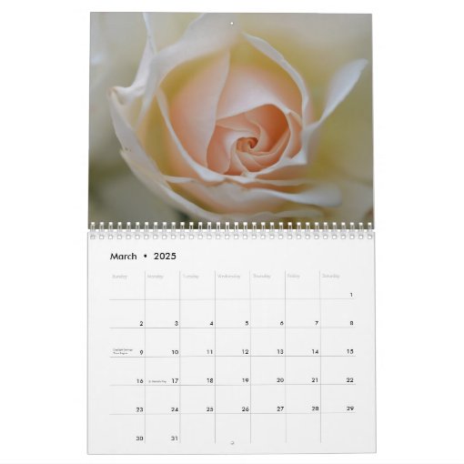 Rose Calendar | Zazzle