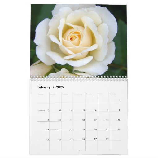 Rose Calendar | Zazzle