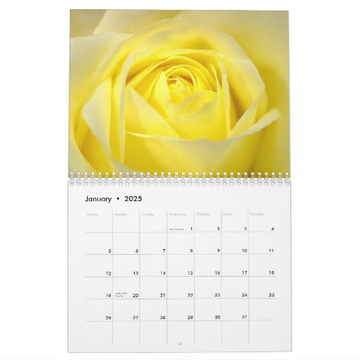 Rose Calendar | Zazzle