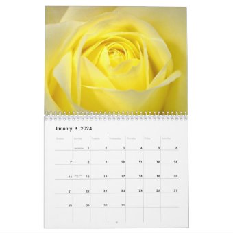 Rose Calendar | Zazzle