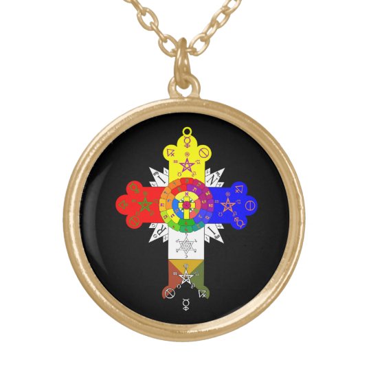 Rose Cross Lamen Necklace of the Golden Dawn | Zazzle.com