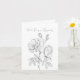 rose drawing Thinking Of You Sympathy Card | Zazzle