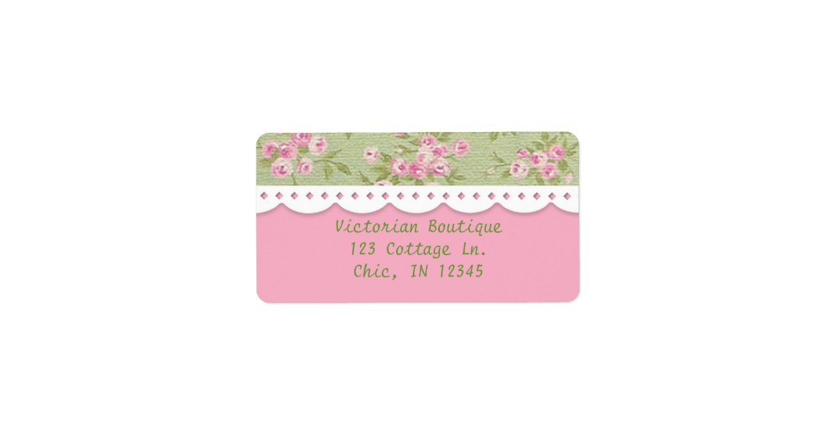 Rose Fancy Address Label | Zazzle