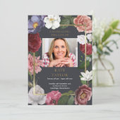 Rose Floral Funeral Photo Order Of Service Program | Zazzle