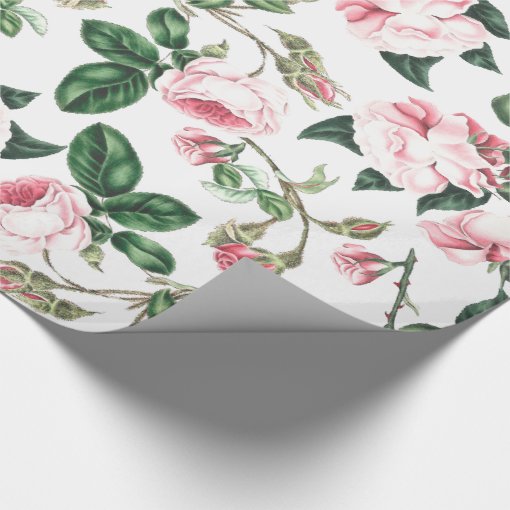 Rose Flowers Wrapping Paper | Zazzle