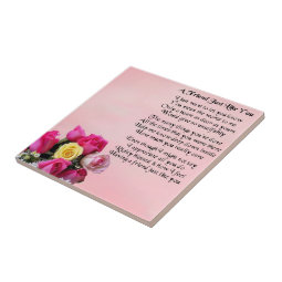 Rose - Friend Poem Tile | Zazzle