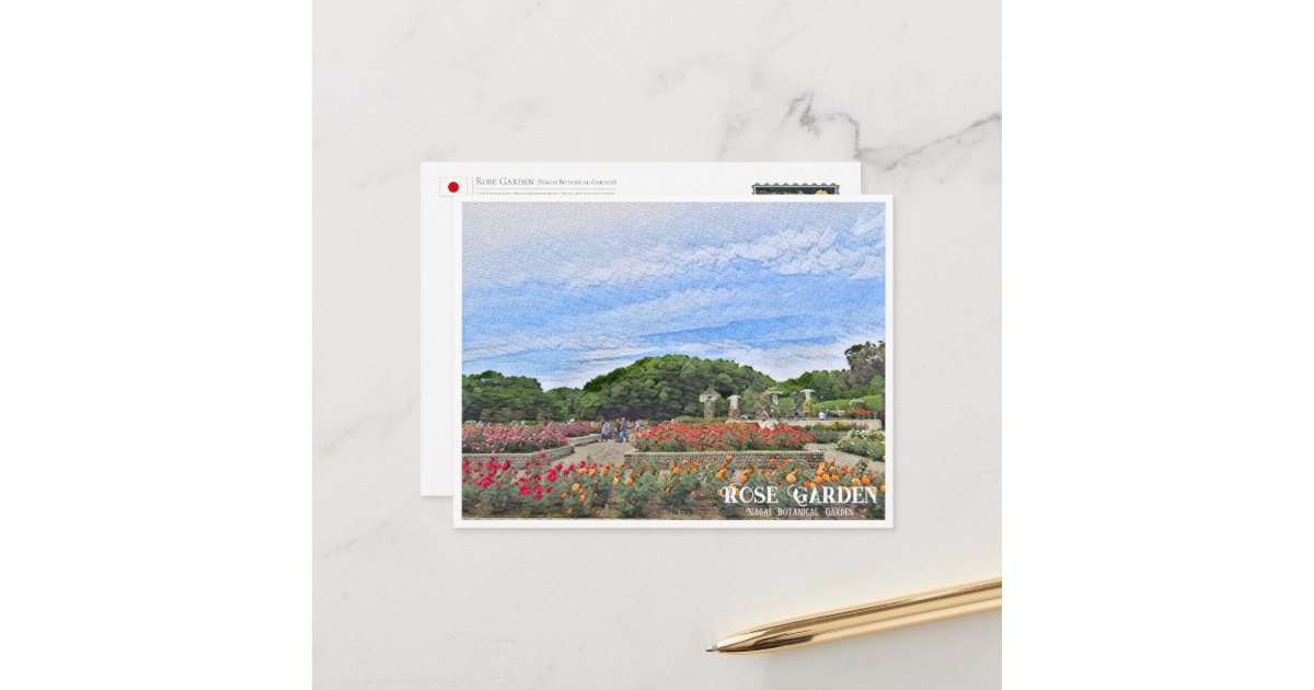 Rose Garden (Nagai Botanical Garden) Postcard | Zazzle