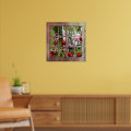 Rose Garden Window Scene Poster | Zazzle