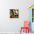 Rose Garden Window Scene Poster | Zazzle