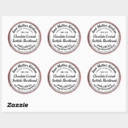 Rose Gold Artisan Gourmet Ingredients Food Label | Zazzle
