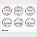 Rose Gold Artisan Gourmet Ingredients Food Label | Zazzle