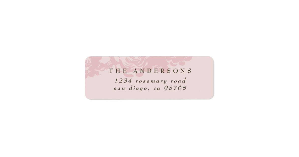 Rose Gold Blooms Foil Invitation Label | Zazzle