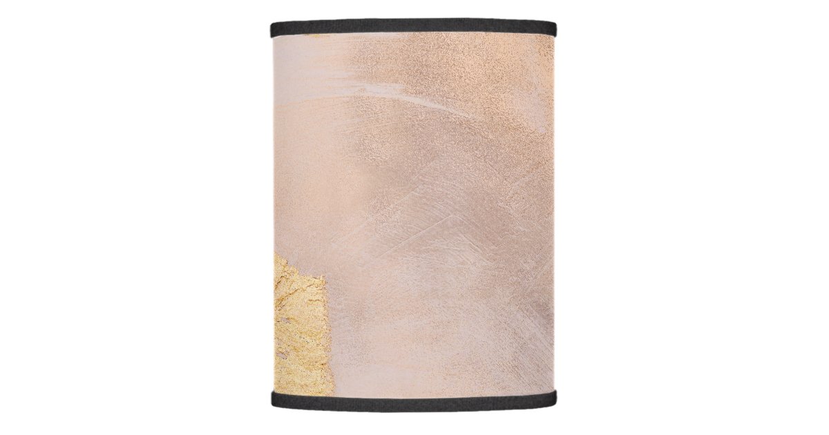 Rose Gold Blush and Gold Texture Lamp Shade | Zazzle