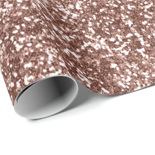 Rose Gold Blush Glitter Seamless Sparkly Glam Wrapping Paper | Zazzle.com