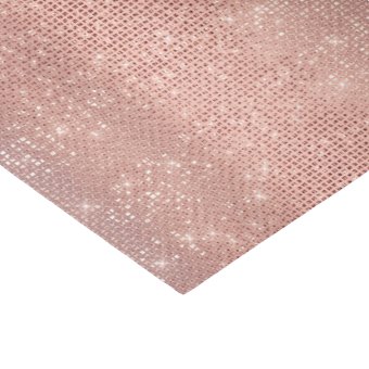 Rose Gold Blush Metallic Powder Glitter Spark Lux Tissue Paper | Zazzle