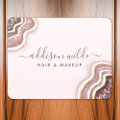 Rose Gold Blush Pink Glitter Agate Geode Door Sign | Zazzle