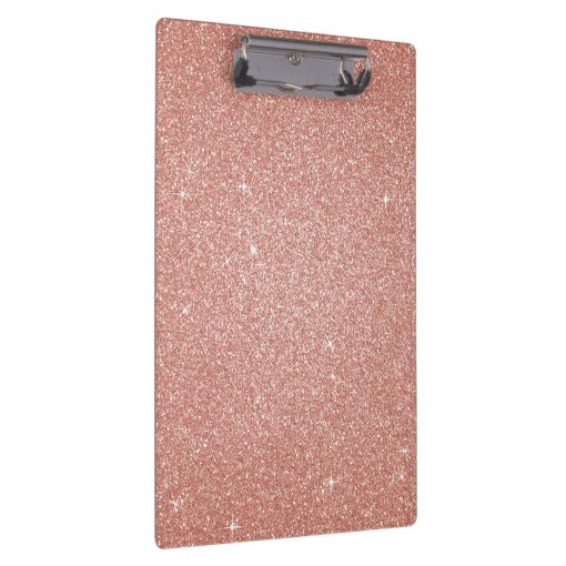 Rose Gold -Blush Pink Glitter and Sparkle Clipboard | Zazzle