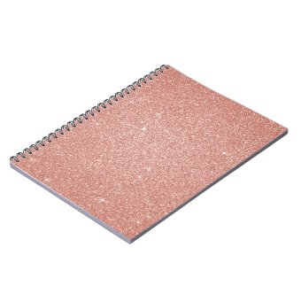 Rose Gold -Blush Pink Glitter and Sparkle Notebook | Zazzle