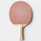 Pink Rose Gold Glitter and Sparkle Monogram Ping Pong Paddle | Zazzle.com