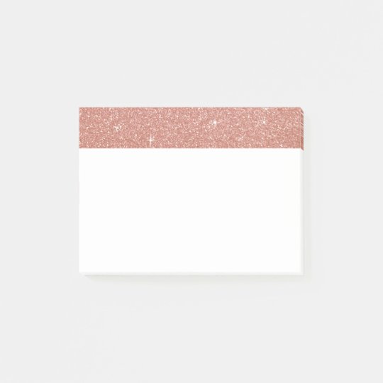Rose Gold -Blush Pink Glitter and Sparkle Post-it Notes | Zazzle.com