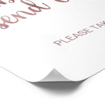 Rose Gold Bubble Send Off Poster | Zazzle