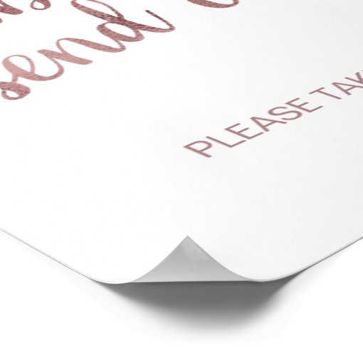 Rose Gold Bubble Send Off Poster | Zazzle