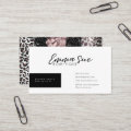 Rose Gold Cheetah Leopard Print Elegant Business Card | Zazzle